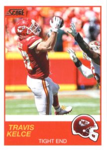 2019 score #2 travis kelce kansas city chiefs football card