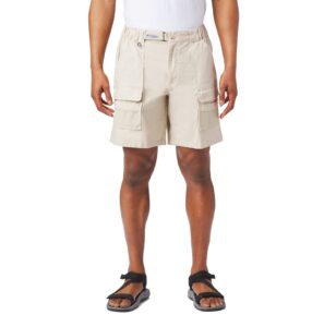 columbia men's half moon iii short, fossil, 5x x 8