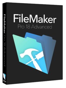 filemaker pro 18 advanced education mac/win v18