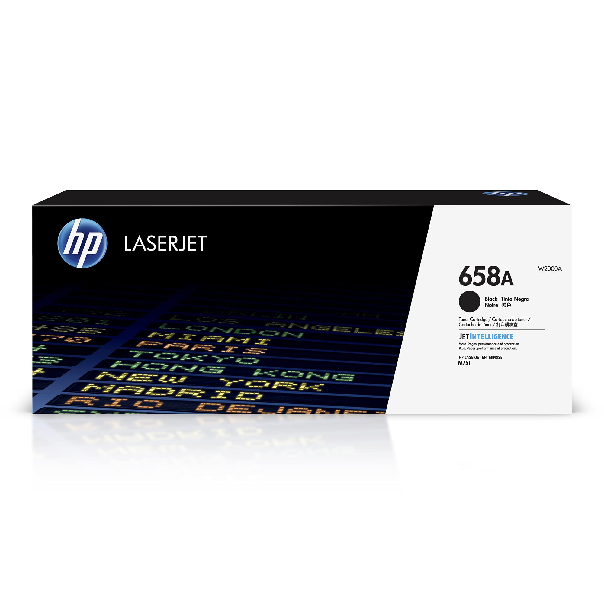 HP 658A Black Toner Cartridge | Works with HP Color LaserJet Enterprise M751 Series | W2000A