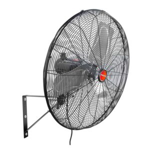 oemtools oem24893 24" outdoor oscillating wall fan, 6800 cfm large industrial fan, wall mount oscillating fan for garage, outdoor oscillating fans for patios, waterproof shop fans, heavy duty, 24 inch