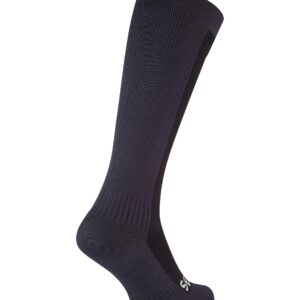 SEALSKINZ Unisex Waterproof Cold Weather Knee Length Sock, Black/Grey, X-Large