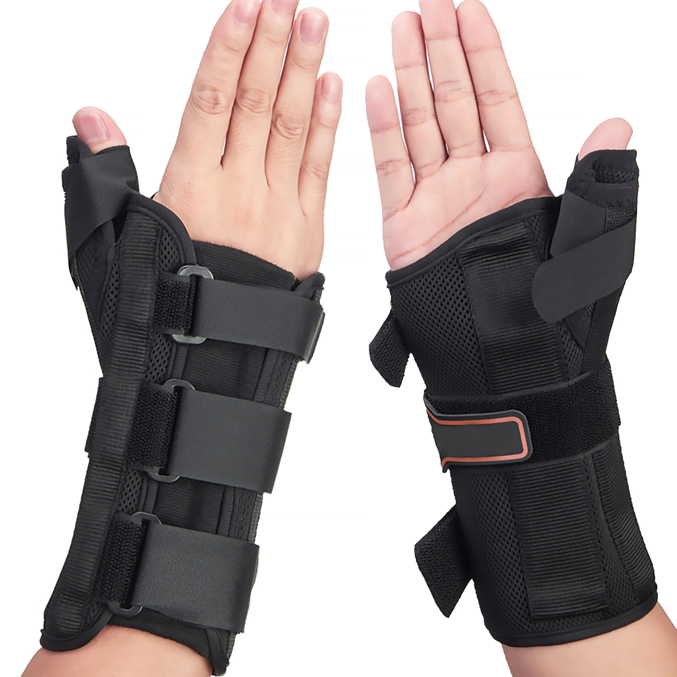 Wrist Brace & Thumb Spica Splint, for De Quervain's Tenosynovitis, Tendonitis, Carpal Tunnel & Arthritis Wrist Support Thumb Splint (Left Hand - Medium)