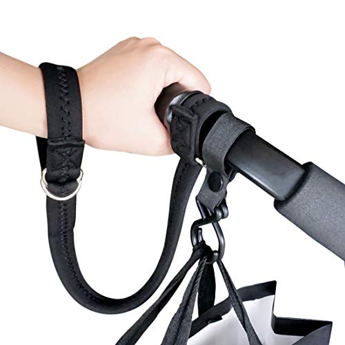 Baby Stroller Pram Wheelchair Safety Wrist Strap or Short Leash for Dog(Black)