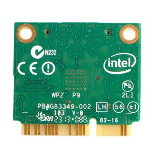 Intel Dual Band Wirless- MQUPIN Intel 7260.HMW Dual Band Wireless Card-AC 7260 Network Adapter+Bluetooth 4.0 USE for Intel AC Half Mini Pcie Card 802.11 b/a/g/n/ac(1 Pack)