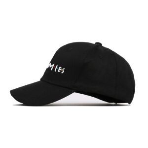 YUNXIBASECAP Men and Women Hip-hop Letter Cap Black Fashion Adjustable Dad Hat NEEnemies Embroidery Baseball Cap(Black)