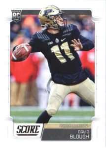 2019 score #344 david blough purdue boilermakers rookie football card