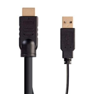 Monoprice - 136645 HDMI USB Combo Cable - 10 Feet, 4K@60Hz, High Dynamic Range (HDR) for KVM Switches - Switch Series Black