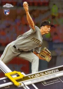 2017 topps chrome baseball #189 tyler glasnow rookie card