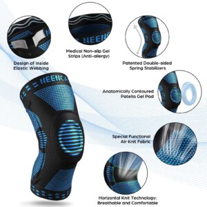 NEENCA Professional Knee Brace for Pain Relief, Medical Knee Support with Patella Pad & Side Stabilizers, Compression Knee Sleeve for Meniscus Tear, ACL, Joint Pain, Runner, Workout - FSA/HSA APPROVED