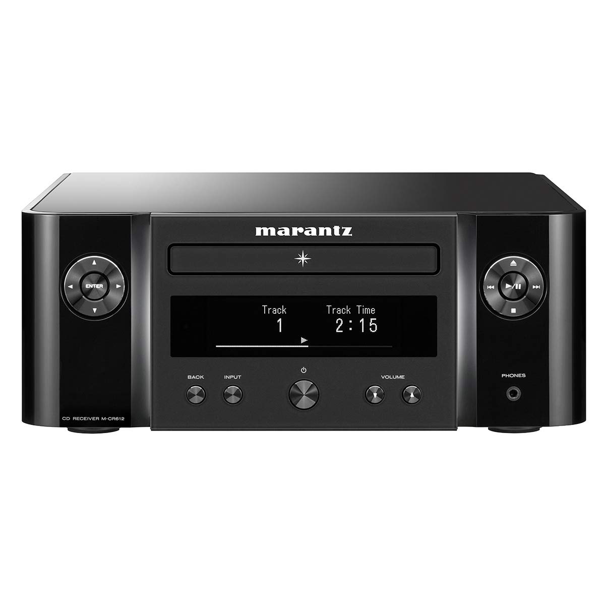 Marantz M-CR612 Network CD Receiver | Wi-Fi, Bluetooth, AirPlay 2 & HEOS Connectivity | AM/FM Tuner, CD Player, Unlimited Music Streaming | Compatible with Amazon Alexa | Black