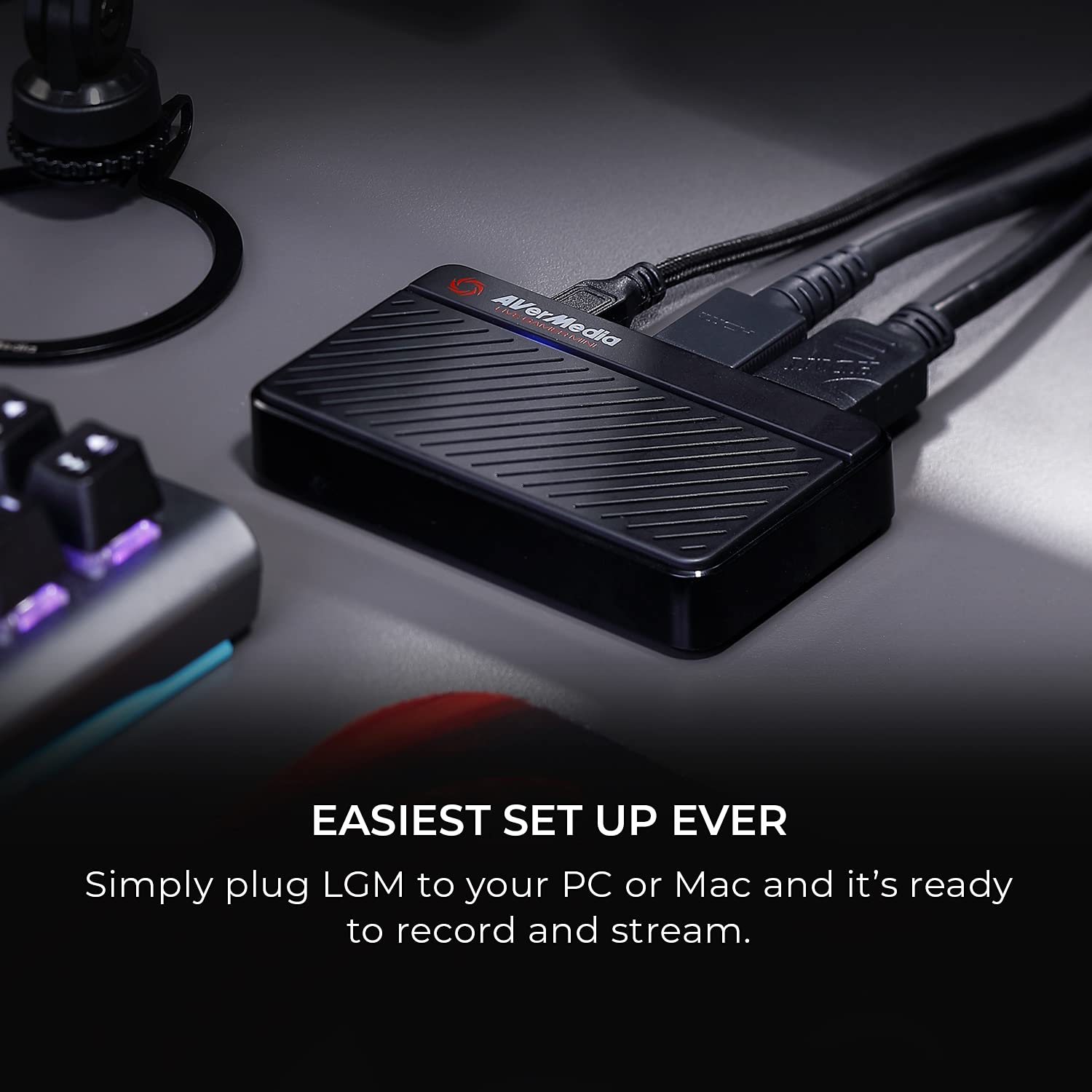 AVerMedia Live Gamer Mini Capture card, Video Stream and Record Gameplay in 1080p60 with HDMI pass-thru, Plug & Play, on OBS, Xbox series x/s, PS5, Nintendo Switch, Windows 11 / MacOs12 (GC311)