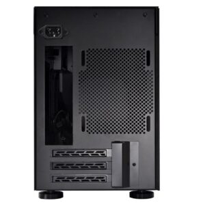 LIAN LI TU150 Aluminium Tempered Glass ITX case -Black Color -TU150WX, Case Only