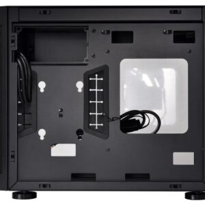 LIAN LI TU150 Aluminium Tempered Glass ITX case -Black Color -TU150WX, Case Only