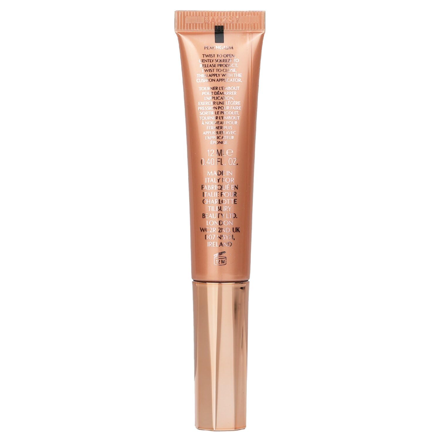 Charlotte Tilbury Glowgasm Beauty Light Wand Gel Highlighter In Peachgasm 12ml