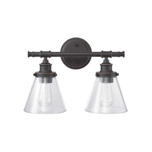 globe electric 51444 parker vanity light, 2, oil rubbed bronze, bulb not included