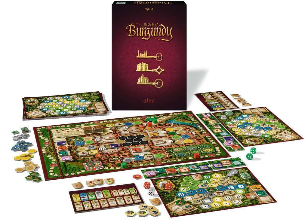 Ravensburger Castles of Burgundy Board Game | Engaging Strategy Game for Ages 12 & Up | Ideal for Family Game Night | 20th Anniversary Alea Edition | Rule The Realm Experience with Model:26925