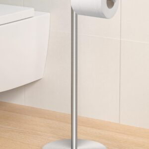 KES Toilet Paper Holder Stand SUS 304 Stainless Steel Rustproof Pedestal Lavatory Tissue Roll Holder Floor Stand Modern Brushed Finish, BPH283S1-2