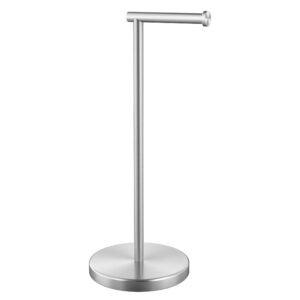 KES Toilet Paper Holder Stand SUS 304 Stainless Steel Rustproof Pedestal Lavatory Tissue Roll Holder Floor Stand Modern Brushed Finish, BPH283S1-2