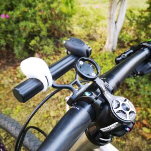 ZUKKA Bike Handlebar Extender Double Handlebar Extension Bracket Integrated Molding Aluminum Alloy - Double Screw Fixations Bicycle Space Extension Mount