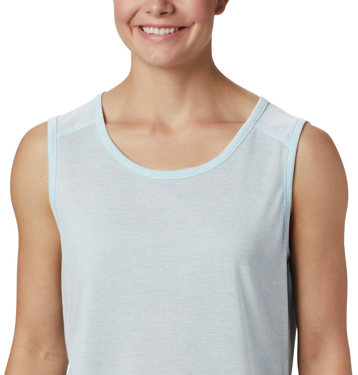 Columbia Women's Kickin It Tank Shirt, Spring Blue, X-Small