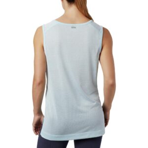 Columbia Women's Kickin It Tank Shirt, Spring Blue, X-Small