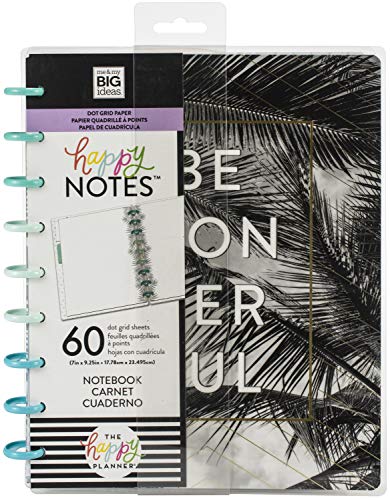 Me & My Big Ideas Happy Planner Medium Notebook W/60 Sheets-Be Wonderful, Dot Grid