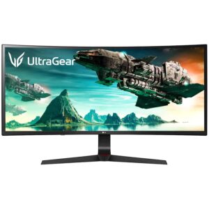 lg 34gl750-b 34 inch 21: 9 ultragear curved wfhd (2560 x 1080) ips 144hz g-sync compatible gaming monitor,black