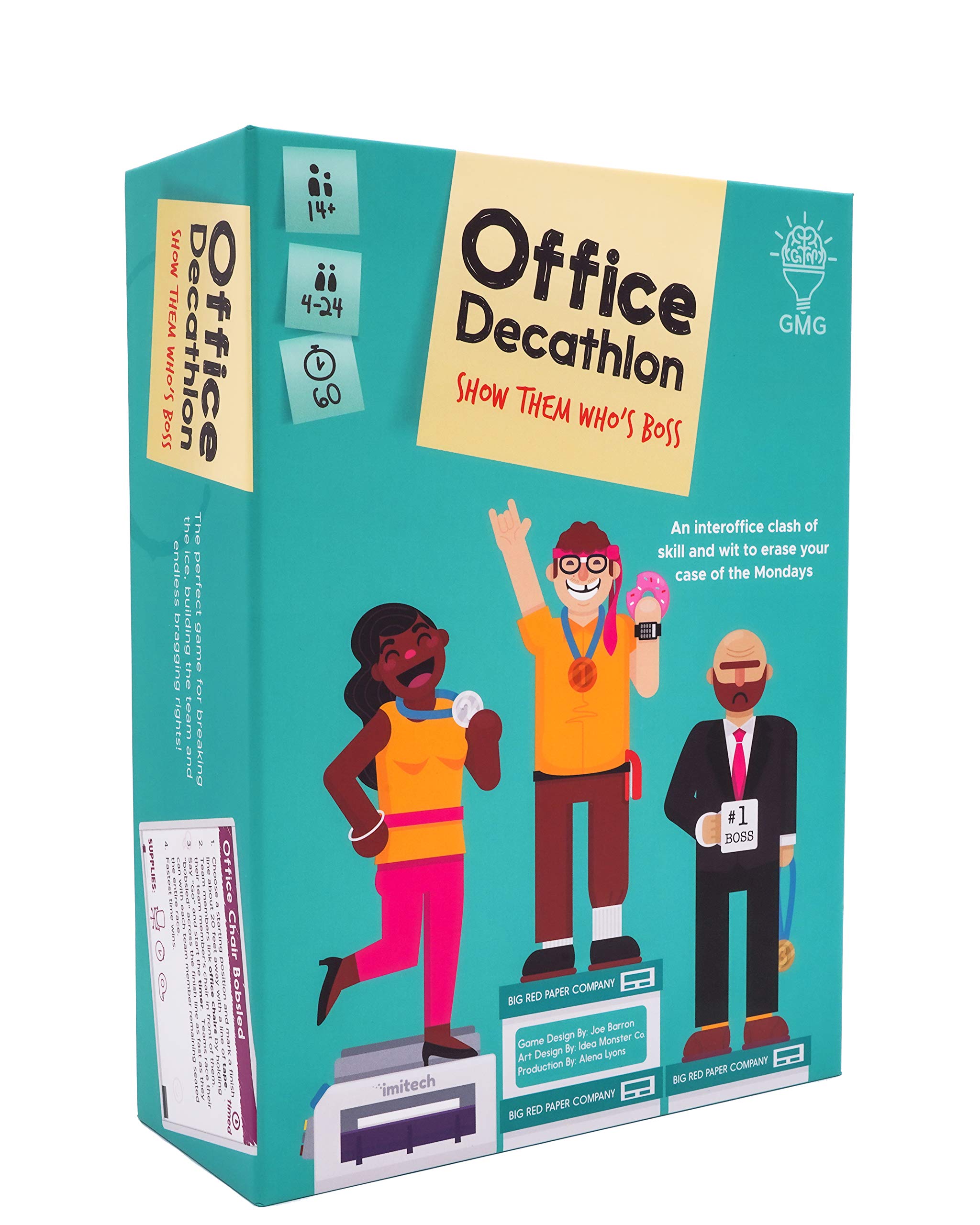 Office Decathlon Game by Gray Matters Games, Office Game for Coworkers, Olympic-Inspired Team Building Game for Work with Fun Ice Breaker Activities