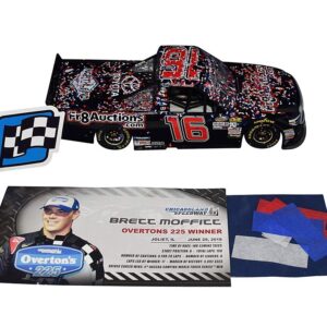 AUTOGRAPHED 2018 Brett Moffitt #16 FR8 Auctions CHICAGOLAND WIN (Raced Version) Truck Series Signed Lionel 1/24 NASCAR Diecast with COA (#276 of only 505 produced!)