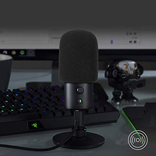 Foam Microphone Windscreen - Mic Cover Pop Filter Customized for Razer Seiren X Streaming Microphone