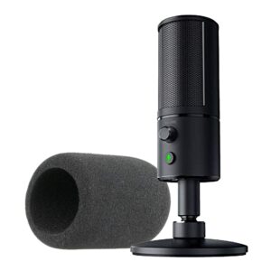 Foam Microphone Windscreen - Mic Cover Pop Filter Customized for Razer Seiren X Streaming Microphone