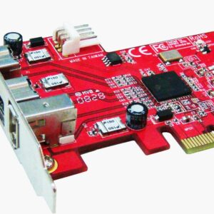 Ableconn PEX-FW107 1394b & 1394a 3-Port PCI Express (PCIe) Low Profile FireWire Host Adapter Card - TI XIO2213 Chipset