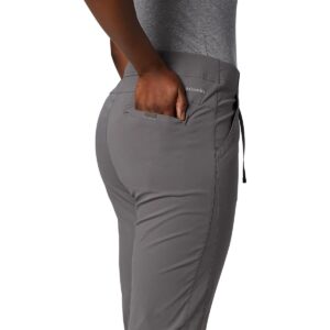 Columbia Women's Anytime Outdoor Capri, Water & Stain Repellent Pants, City Grey, 16x18