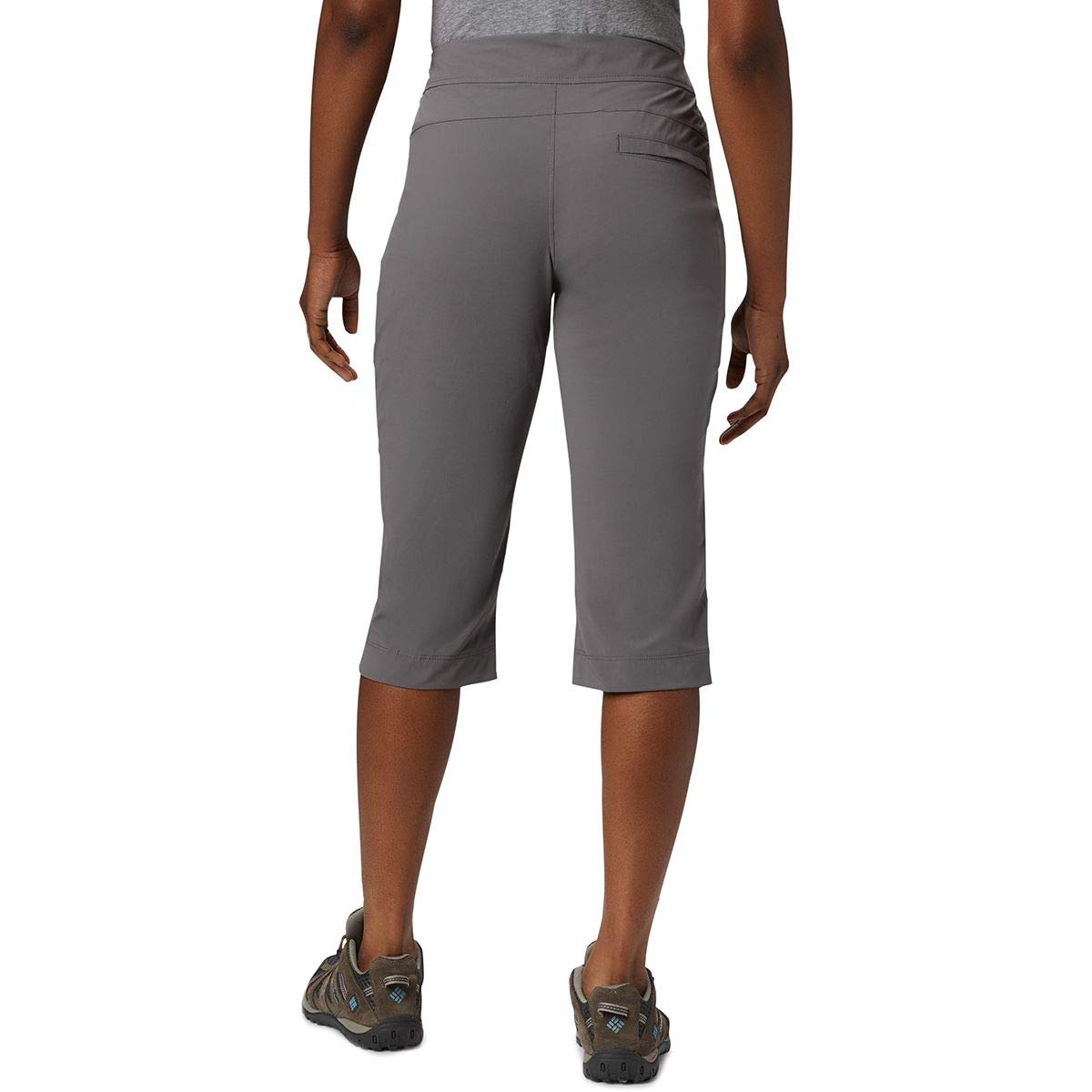 Columbia Women's Anytime Outdoor Capri, Water & Stain Repellent Pants, City Grey, 16x18