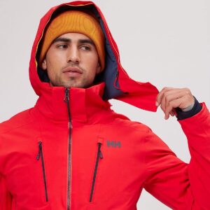 Helly-Hansen Men's Alpha 3.0 Waterproof Insulated Ski Jacket, 222 Alert Red, X-Large