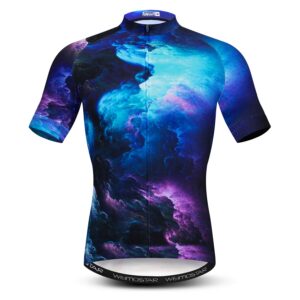 jpojpo men's cycling jersey,bike short sleeve,racing cycling clothing,3d print pattern ，comfortable quick dry