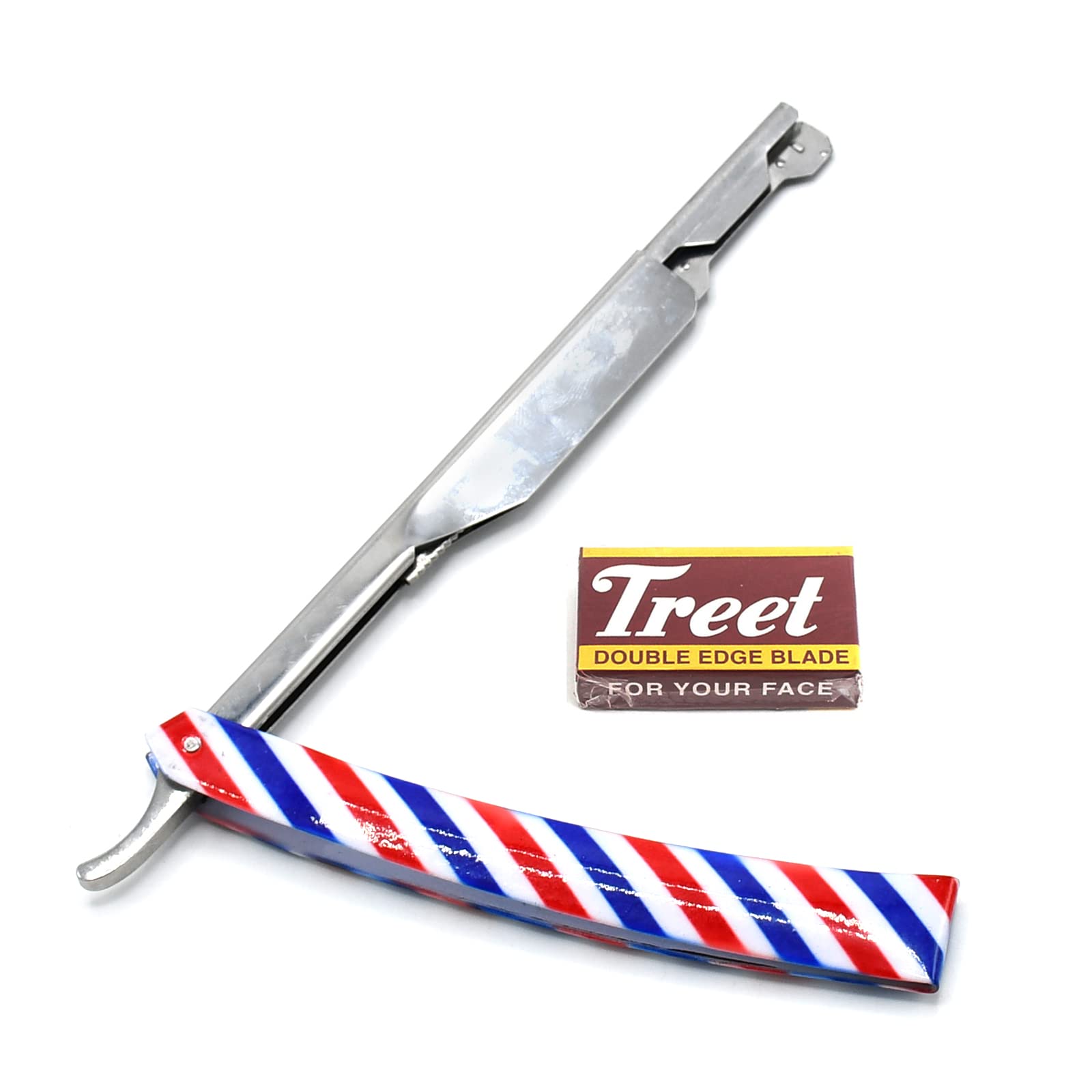 AAProTools Professional Barber Hair Shaving Razor Straight Knife With Free 10 Blade BTS-192