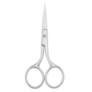 motanar professional grooming scissors for personal care facial hair removal and ear nose eyebrow trimming stainless steel fine straight tip scissors 3.9 inch