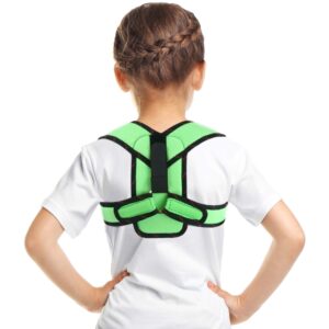 ortonyx kids clavicle support posture corrector brace / acjb2407-grn