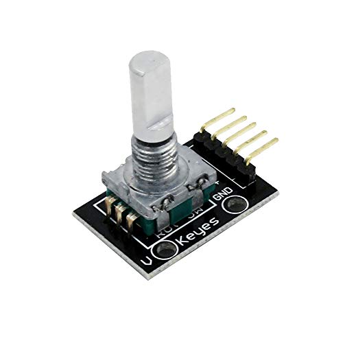 DEVMO 2PCS KY-040 Rotary Encoder Module Brick Sensor Development Board Compatible with Ar-duino Raspberry Pi SMT32 Development Board