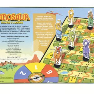 Outset Media Dinosaur Snakes and Ladders Game