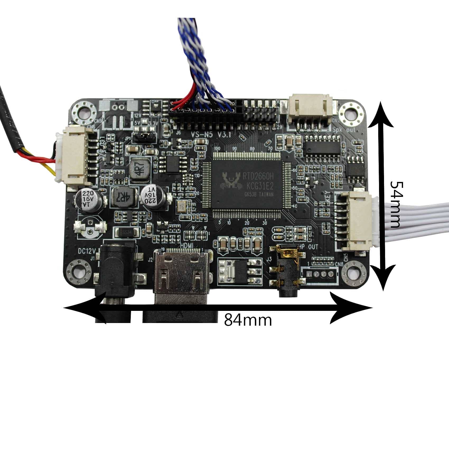 VSDISPLAY 10.4" 10.4 Inch 1024x768 600nit IPS LCD Screen VS104T-004A with HD-MI Audio LCD Controller Board