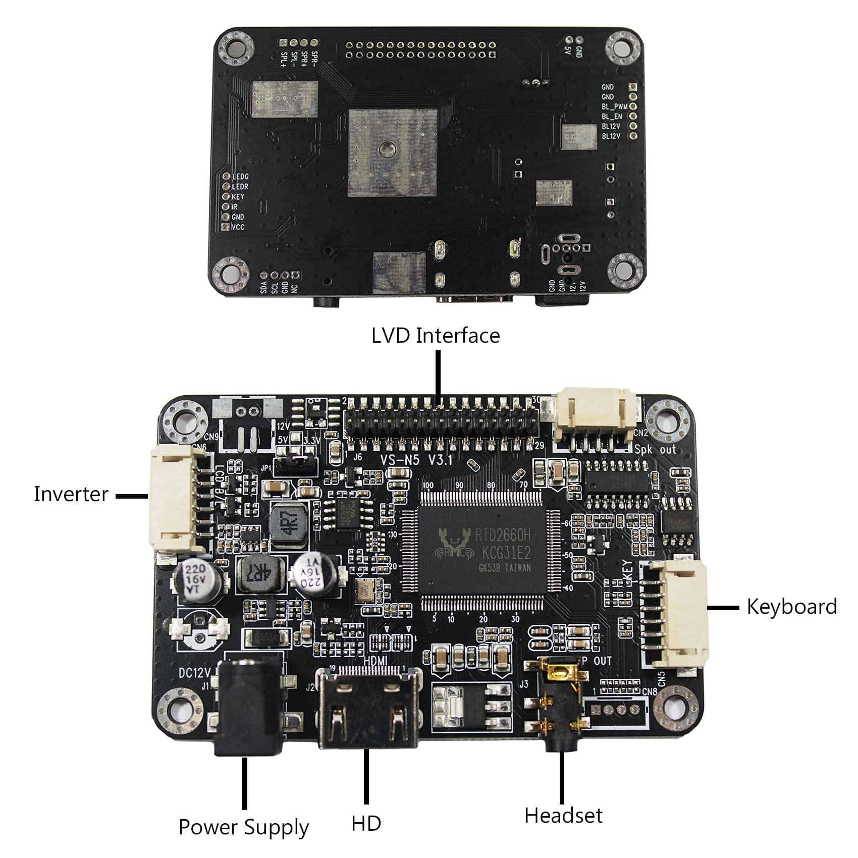 VSDISPLAY 10.4" 10.4 Inch 1024x768 600nit IPS LCD Screen VS104T-004A with HD-MI Audio LCD Controller Board