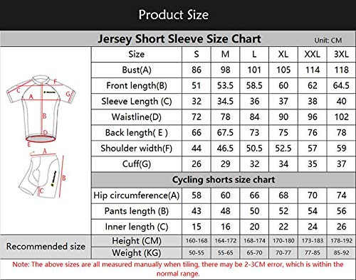 MOXILYN Men's Cycling Bib Shorts, Bike Tights Breathable Bicycle Pants UPF 50+,9D Padded Compression Excellent Performance