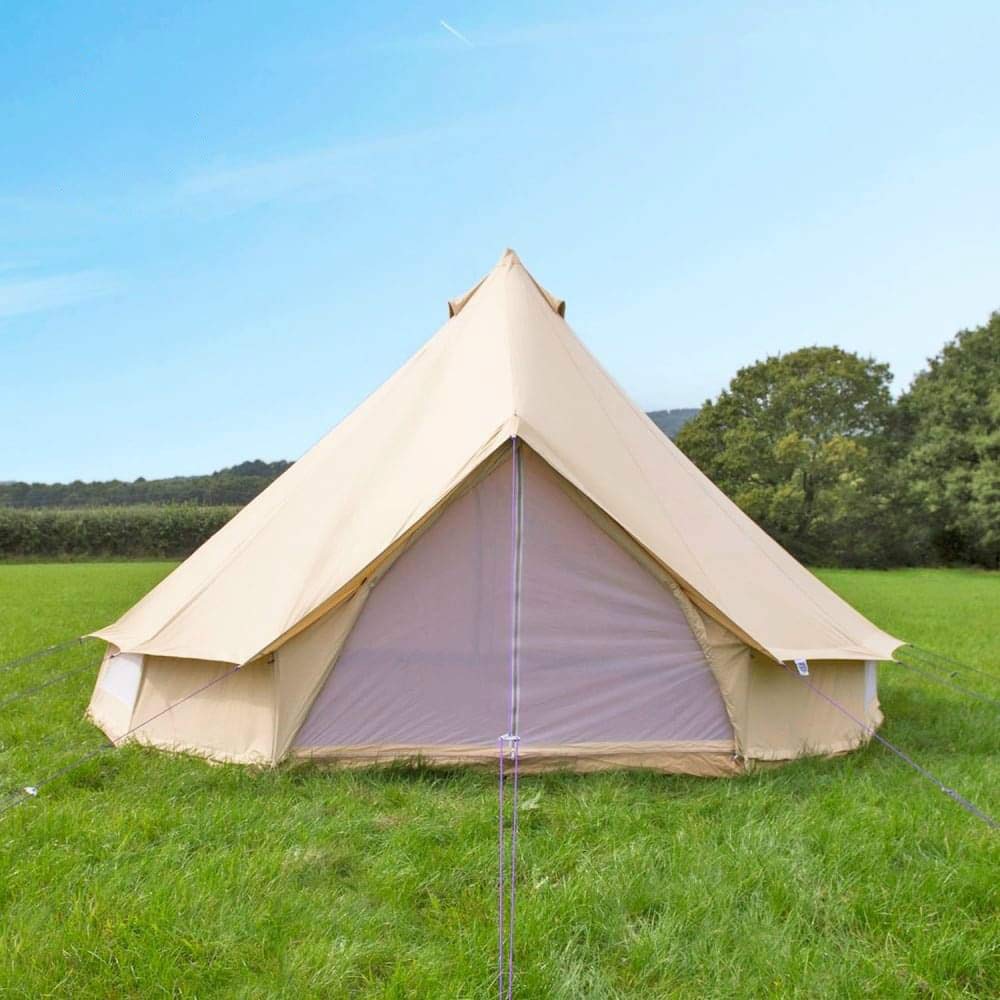 Comfortable Outdoor Cotton Canvas Big Family Camping Bell Tent (Diameter 5M)