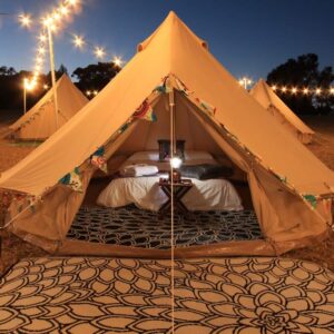 Comfortable Outdoor Cotton Canvas Big Family Camping Bell Tent (Diameter 5M)