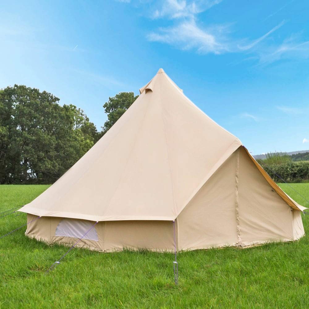 Comfortable Outdoor Cotton Canvas Big Family Camping Bell Tent (Diameter 5M)