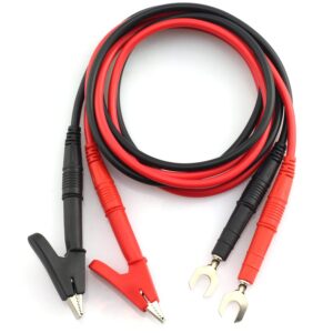 E-outstanding 1 PC 4-in-1 Banana Plug Test Lead Kits Alligator Clip for Electrical Testing 1m/3.3ft