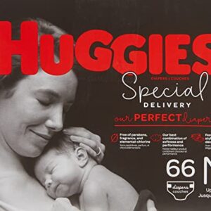 Huggies Special Delivery Hypoallergenic Baby Diapers, Size Newborn (up to 10 lbs.), 66 Count, Giga Jr. Pack